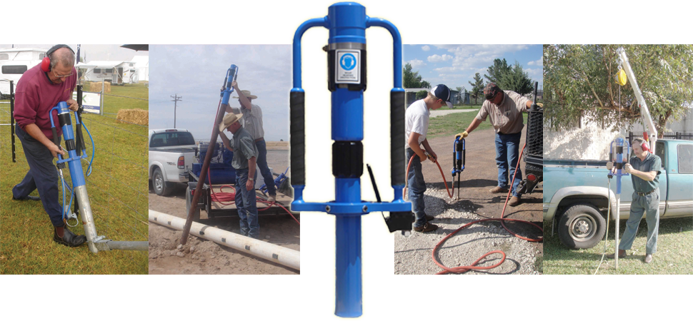 The Air Driven Picket Post Driver - fixing fences faster and easier.