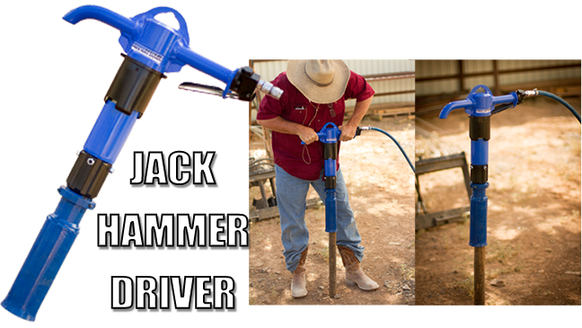 The Air Driven Picket Post Driver - fixing fences faster and easier.